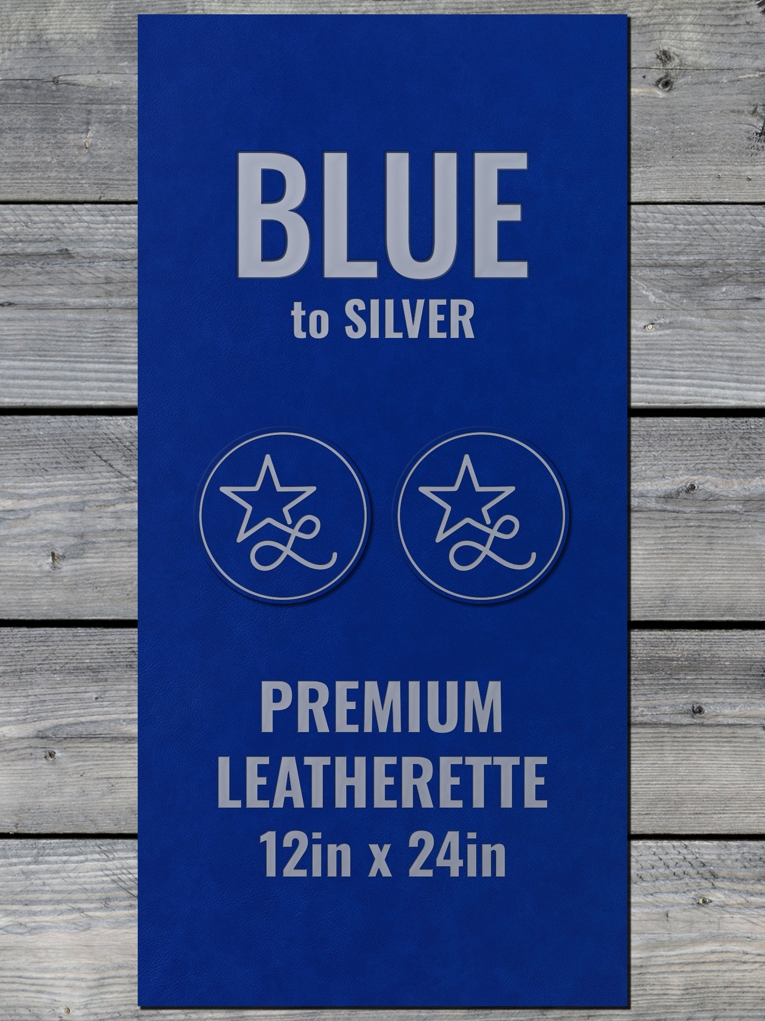 Blue / Silver Durra-Bull Premium Leatherette™ Sheets (12x24) – Thunder ...