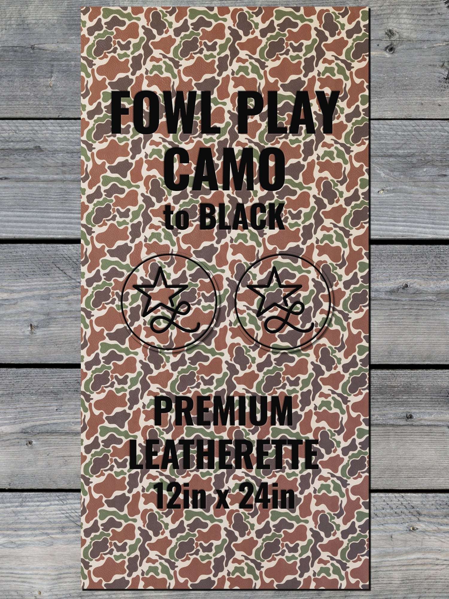 Fowl Play Camo Durra-Bull Premium Leatherette™ Sheets – Thunder Laser USA