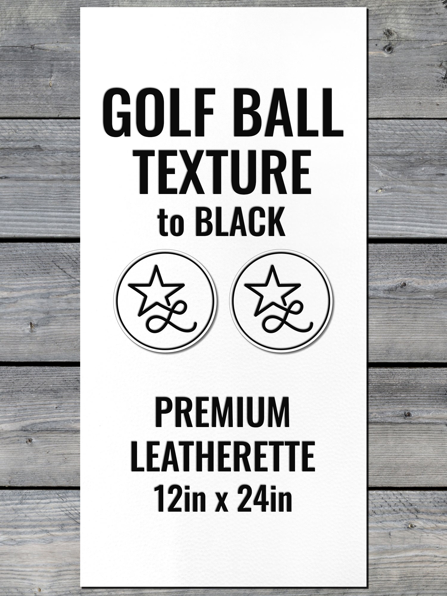 Golf Ball Texture / Black Durra-Bull Premium Leatherette™ Sheets (12x2 ...