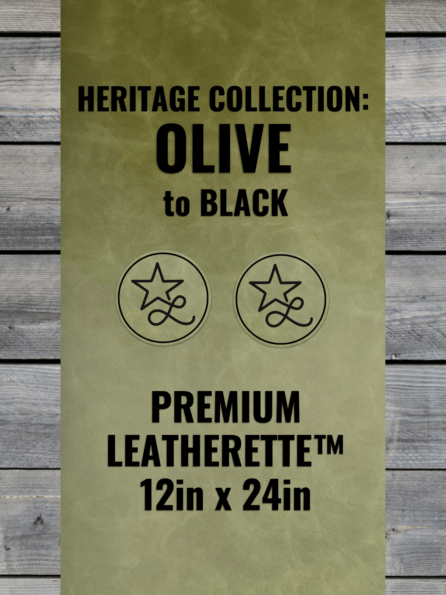 Heritage Collection: Olive / Black Durra-Bull Premium Leatherette™ She ...