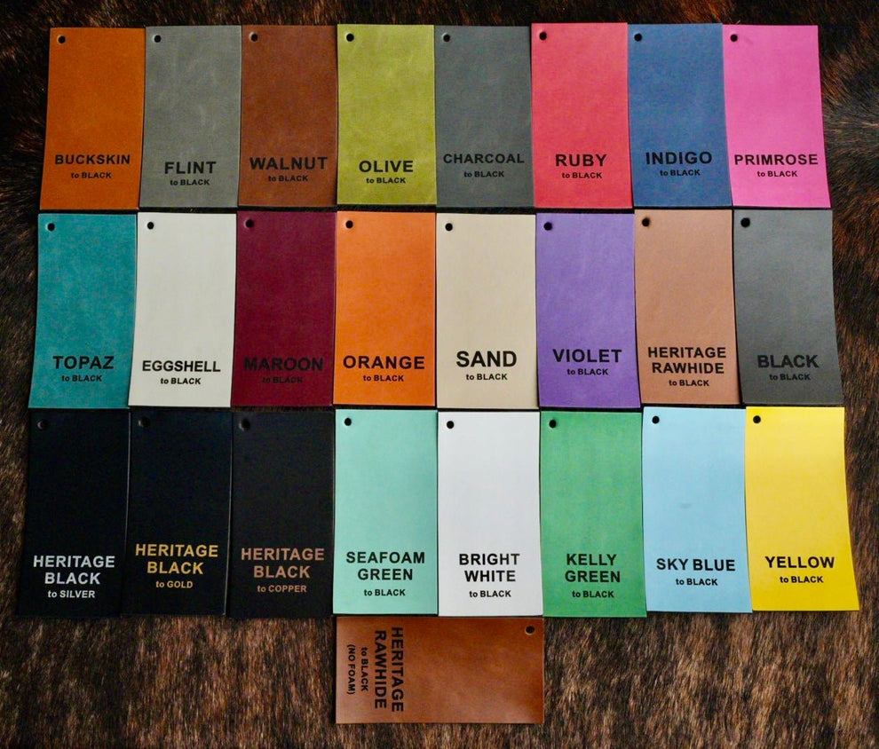 Heritage Collection Sample Set of Durra-Bull Premium Leatherette® (2"x ...