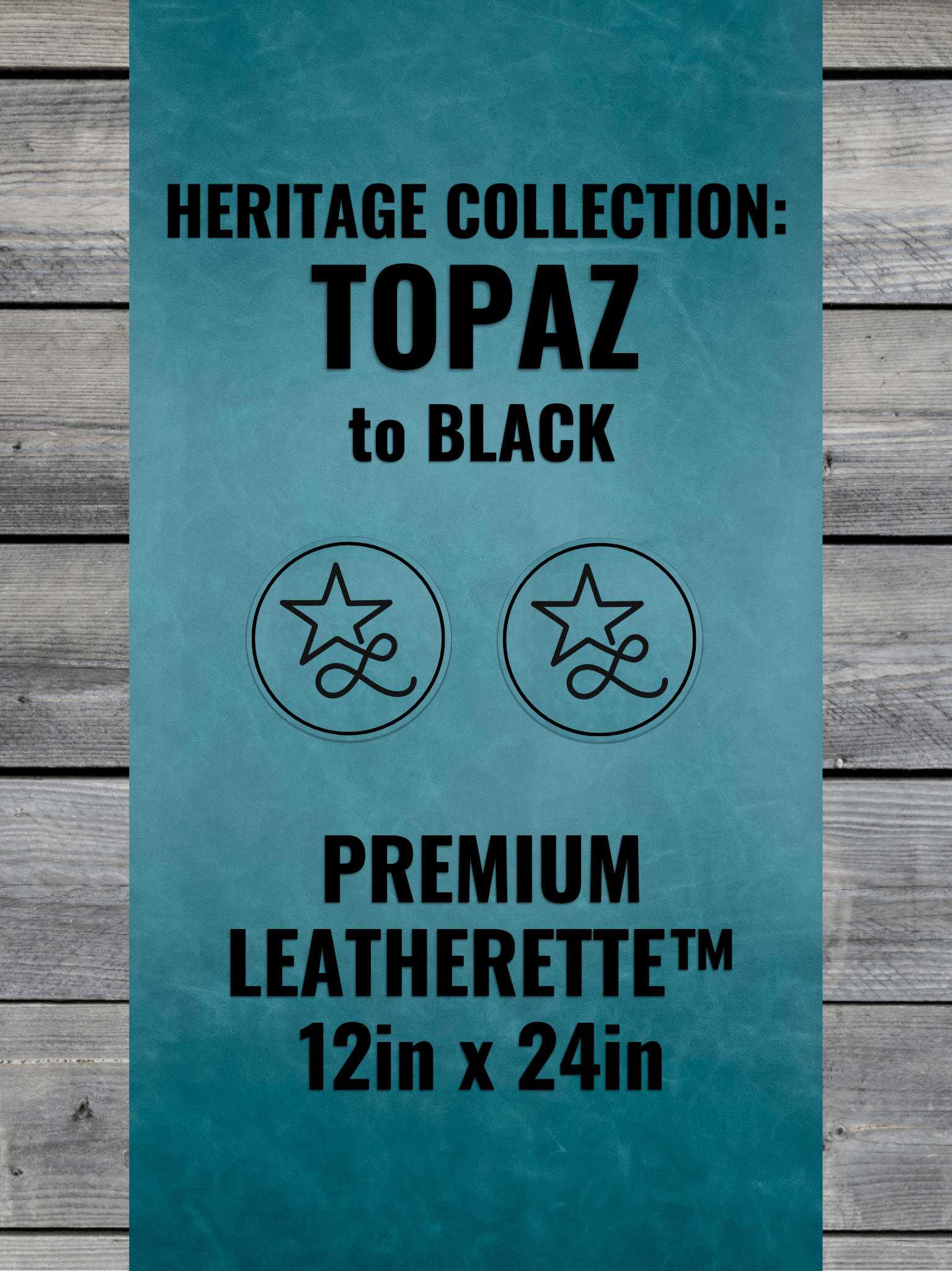 Heritage Collection: Topaz / Black Durra-Bull Premium Leatherette™ She ...