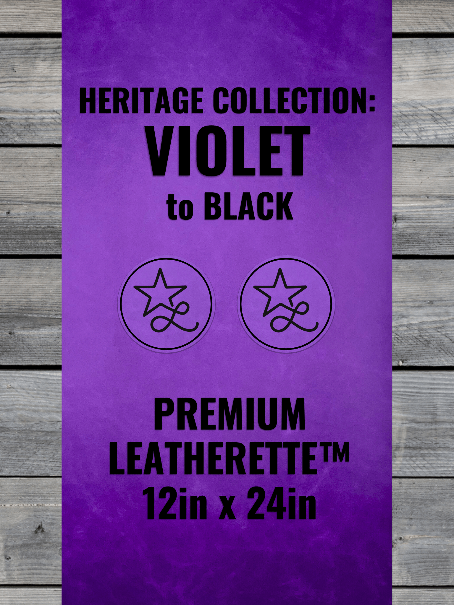 Heritage Collection: Violet / Black Durra-Bull Premium Leatherette™ Sh – Thunder Laser USA