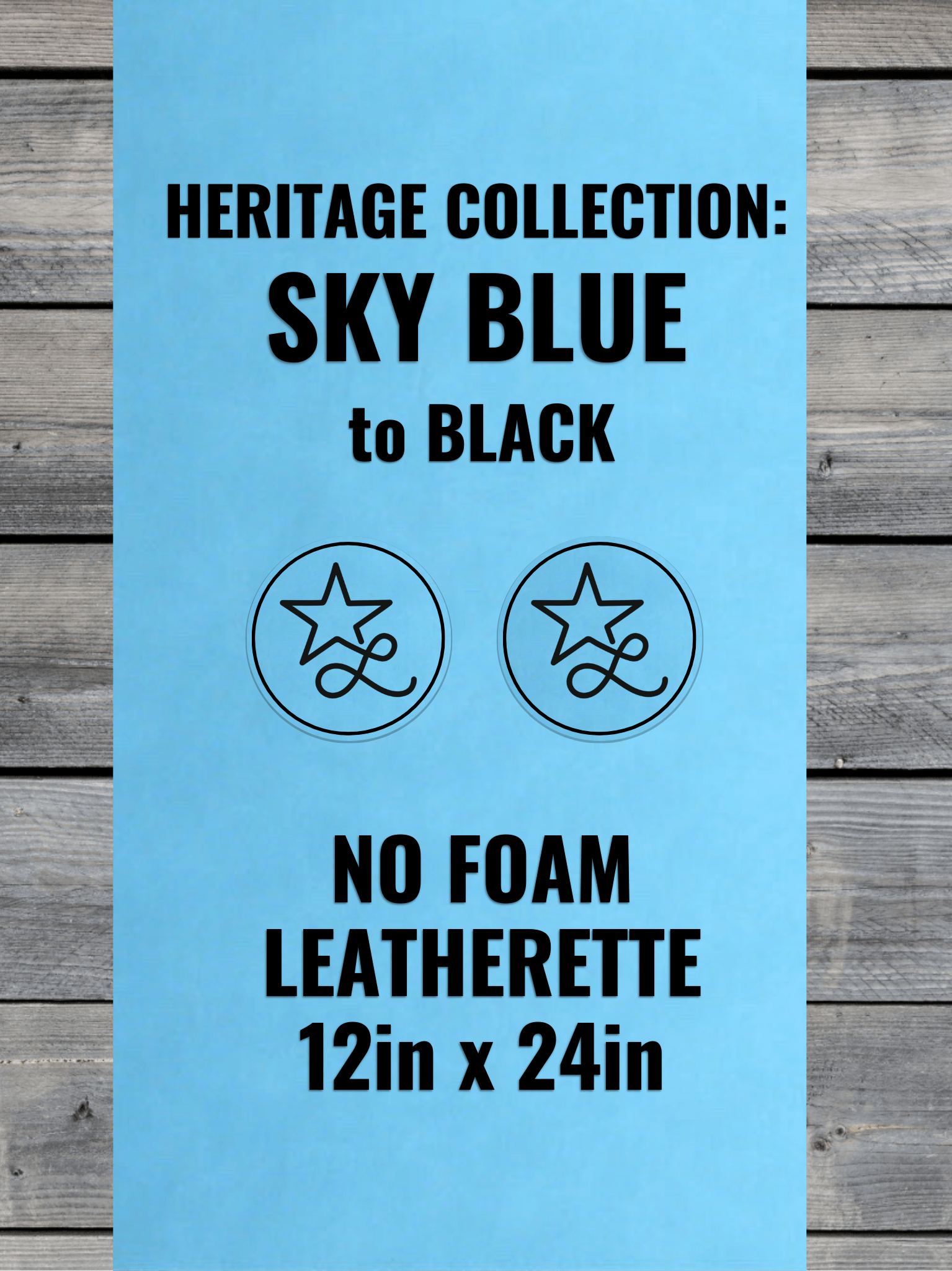 NO-FOAM Heritage Collection Sky Blue/Black Durra-Bull Leatherette Shee ...